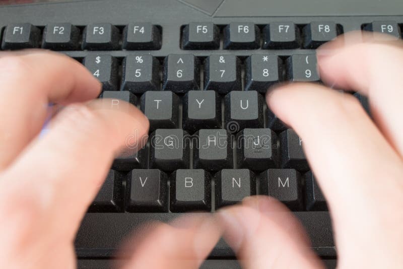 Fast typing stock image. Image of blur, person, customer - 278025