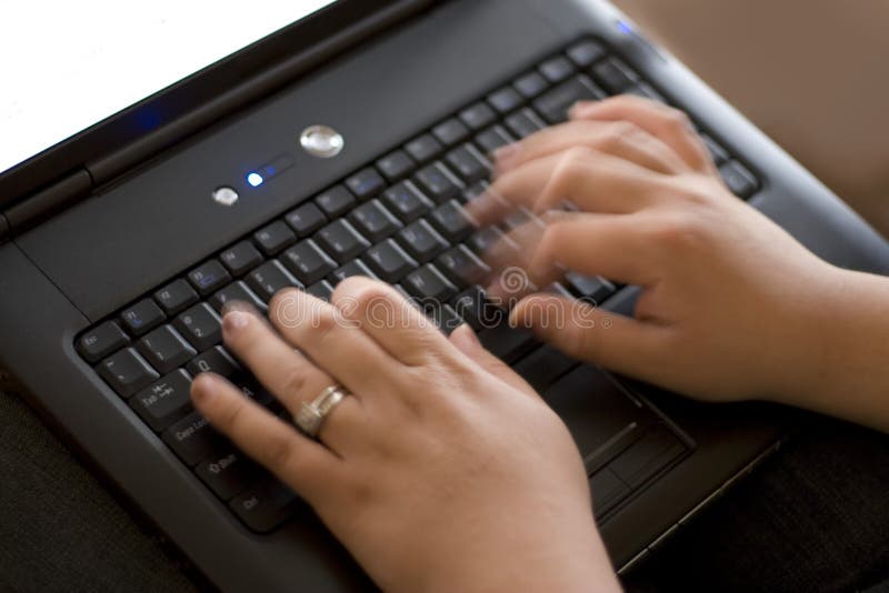 Fast Typist stock image. Image of fingers, people, computer - 4998389