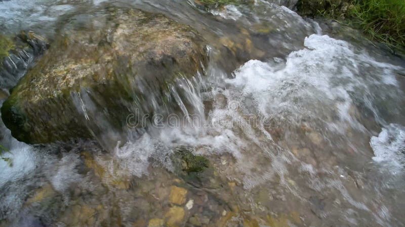 Fast Water Flow Close Up. Waterfall Stock Footage - Video of landscape ...