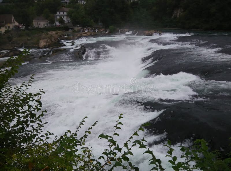 Fast Water Flow in the River Stock Image - Image of side, threads ...