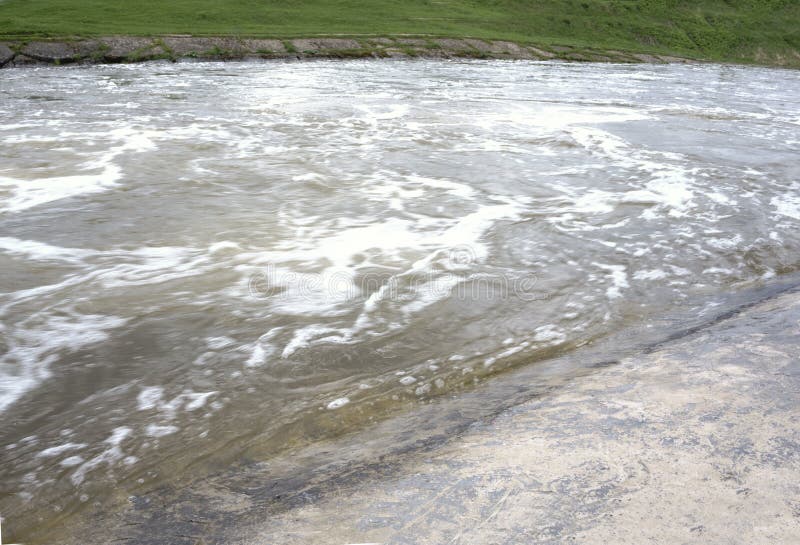 Fast water and rapid flow stock photo. Image of flow - 106106252