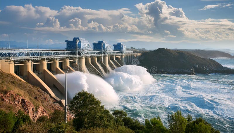 Fast Waves Break and Generate AI-generated Hydropower Stock ...