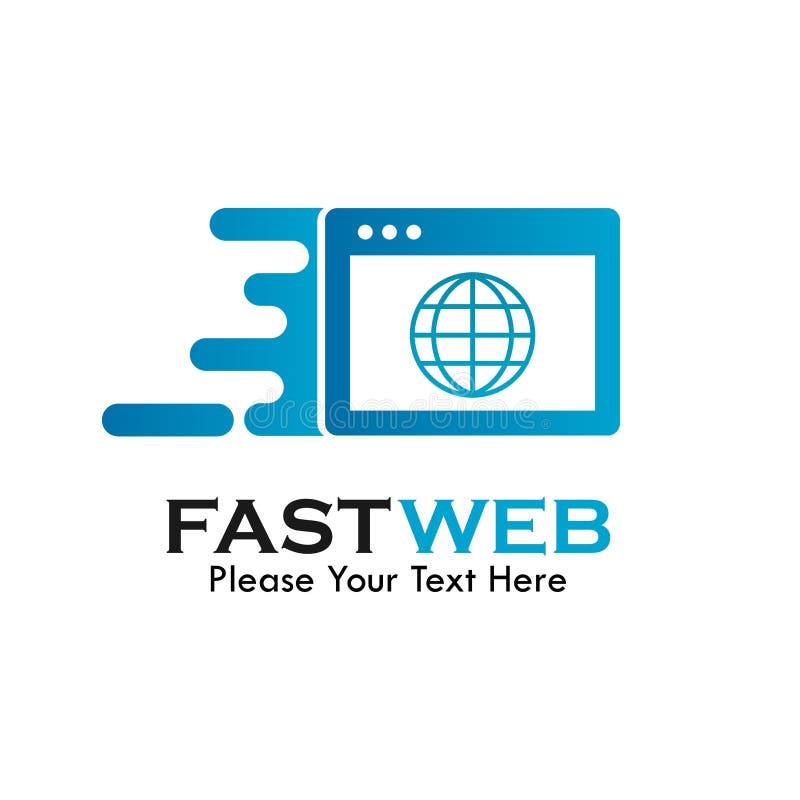 Fast web logo stock vector. Illustration of colorful - 264177443