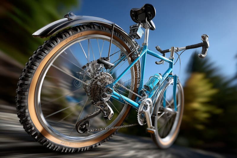 Fast Wheel Against Green Motion Stock Illustration - Illustration of ...