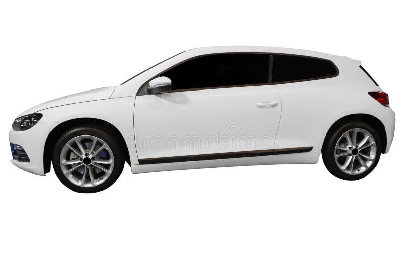 White Fast Car Front View Isolated Stock Photo - Image of fast, luxury ...