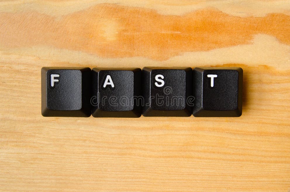 Fast word stock photo. Image of alphabet, word, letters - 96420458