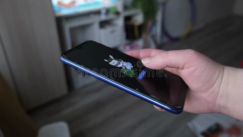 Fastboot Inscription on the Screen of a Smartphone, an Image of a ...