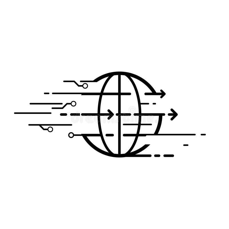 Fast Changing World stock vector. Illustration of passage - 279747512