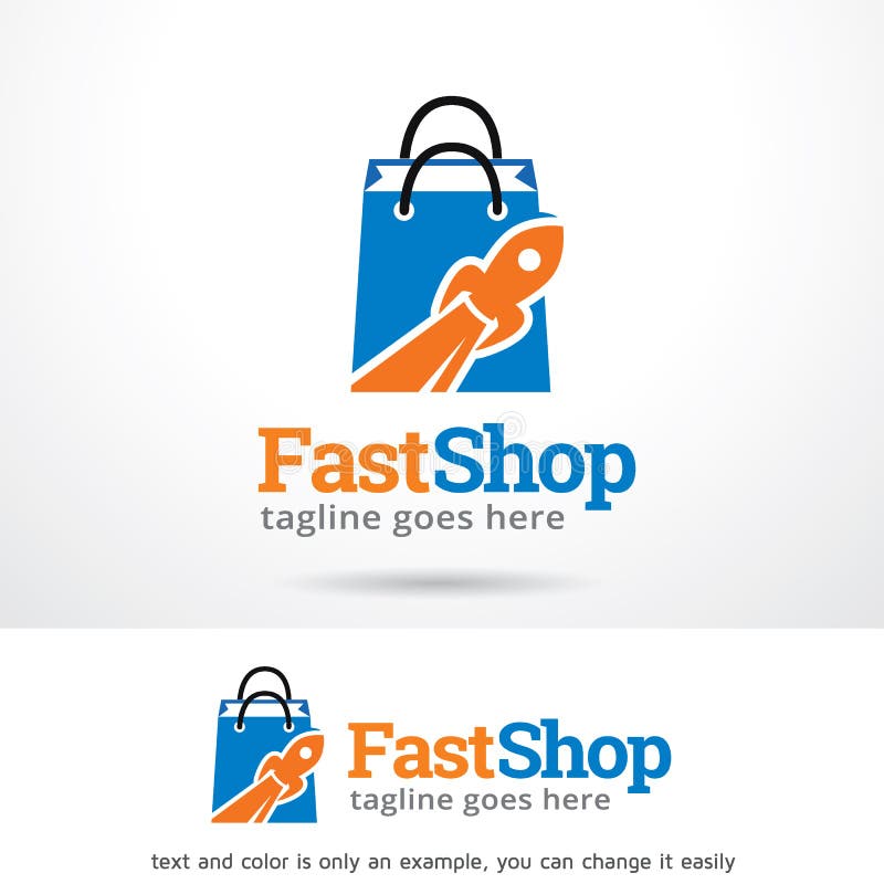 Fasten Shop Logo Template Design Vector Vektor Abbildung - Illustration ...