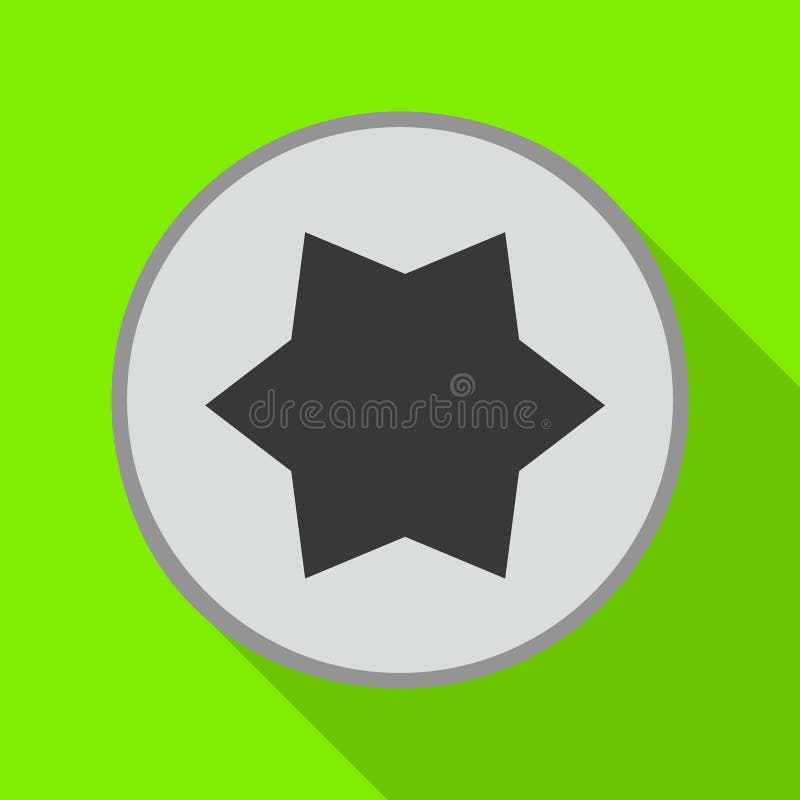 Fastener Head Vector Icon.Flat Vector Icon Isolated on White Background ...