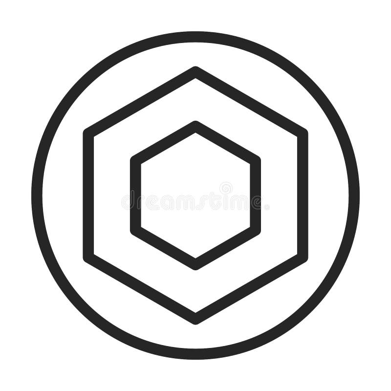 Fastener Head Vector Icon.Outline Vector Icon Isolated on White ...