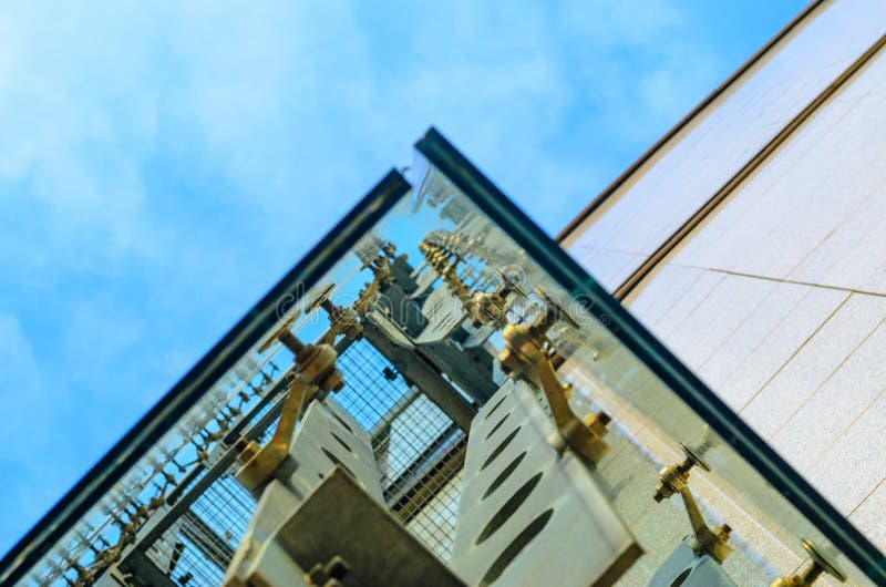 Fasteners Elements of Spider Glass System Stock Image - Image of ...