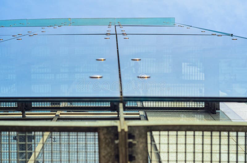 Fasteners Elements of Spider Glass System Stock Photo - Image of ...