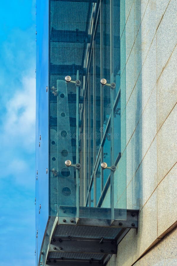 Fasteners Elements of Spider Glass System Stock Photo - Image of ...