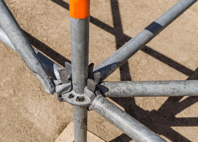 Fasteners of Metal Structure Stock Image - Image of connection, steel ...