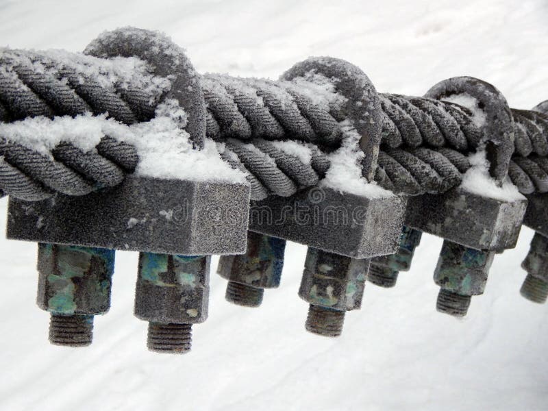 Fastening Element of Suspension Bridge Cables, Nuts, Carving Stock ...