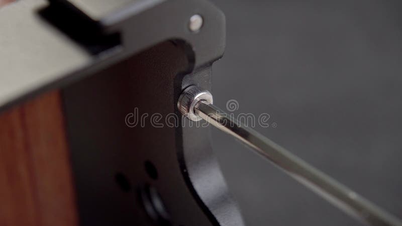 Fixing the Furniture with a Hex Wrench. Using an Allen Key To Assemble ...