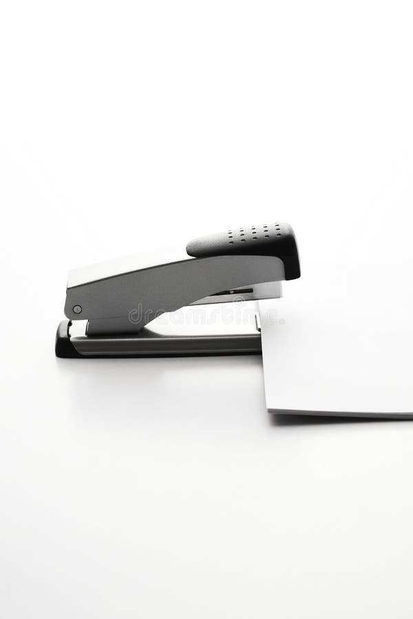 Fastening Papers with a Stapler. Conceptual Image Stock Image - Image ...