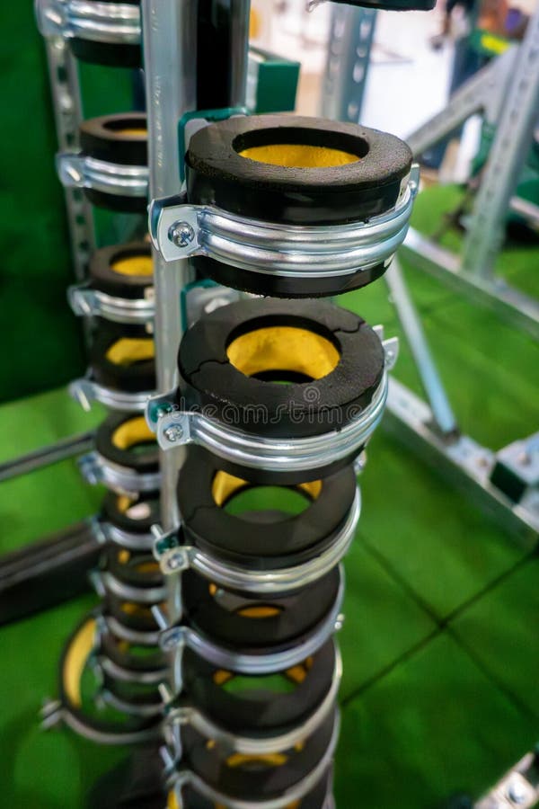 Fastening System. Double-screw Pipe Clamp with a Locking Ring Stock ...