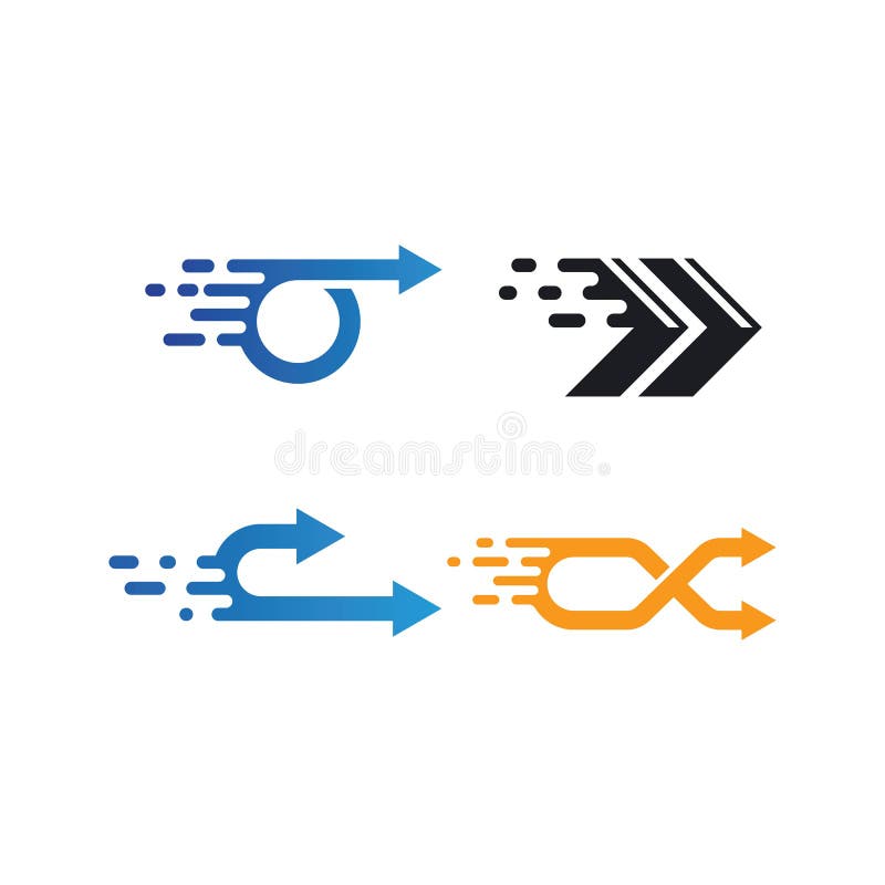 Faster Arrow Icon Vector Illustration Template Stock Vector ...