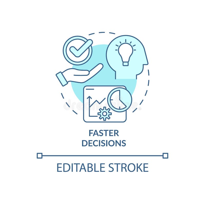 Faster Decisions Turquoise Concept Icon Stock Vector - Illustration of ... Faster Decisions Turquoise Concept Icon Stock Vector - Illustration of ...