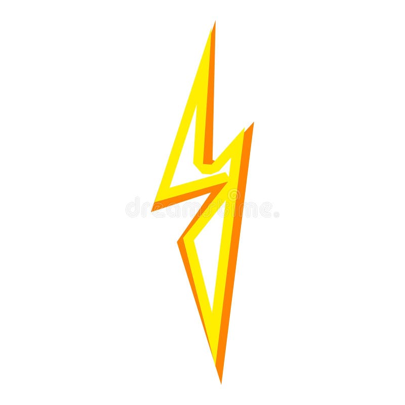 Faster Lightning Bolt Icon Cartoon Vector. Charge Shock Stock Vector ...