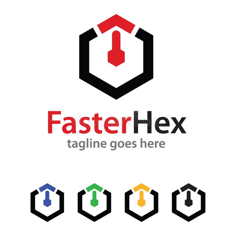 Faster Logo Template Design Vector Stock Vector - Illustration of ...