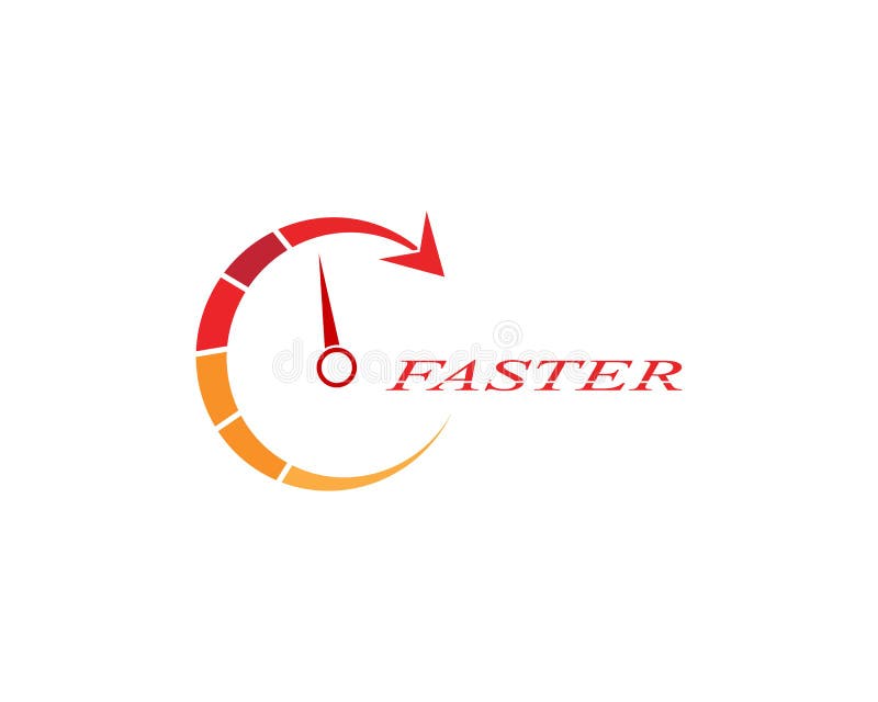 Faster Logo Template Vector Icon Illustration Design Stock Illustration ...