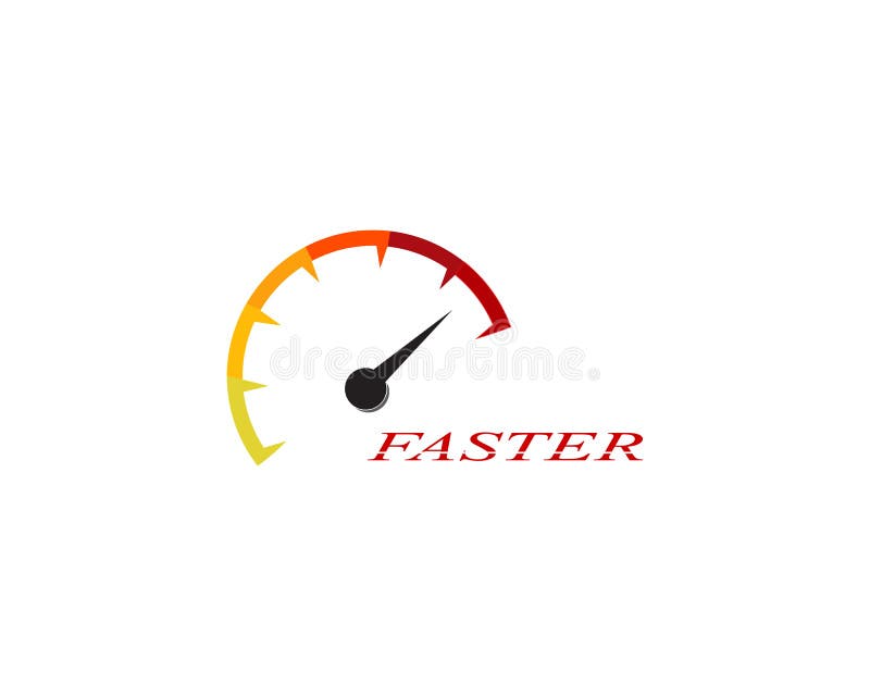 Faster Logo Template Vector Icon Illustration Design Stock Illustration ...