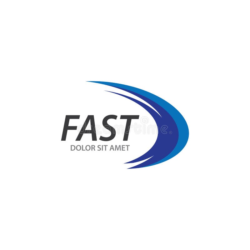 Faster Logo Template stock vector. Illustration of growth - 116928116