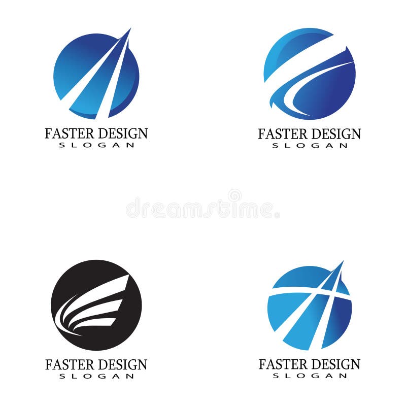 Faster Logo Template Vector Symbol Nature Stock Vector - Illustration ...