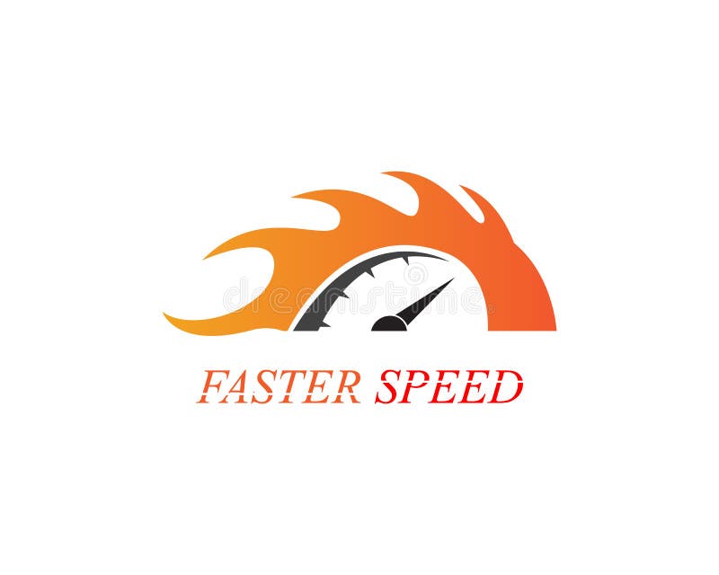 Faster Speed Car Logo Template Vector Illustration Stock Illustration ...