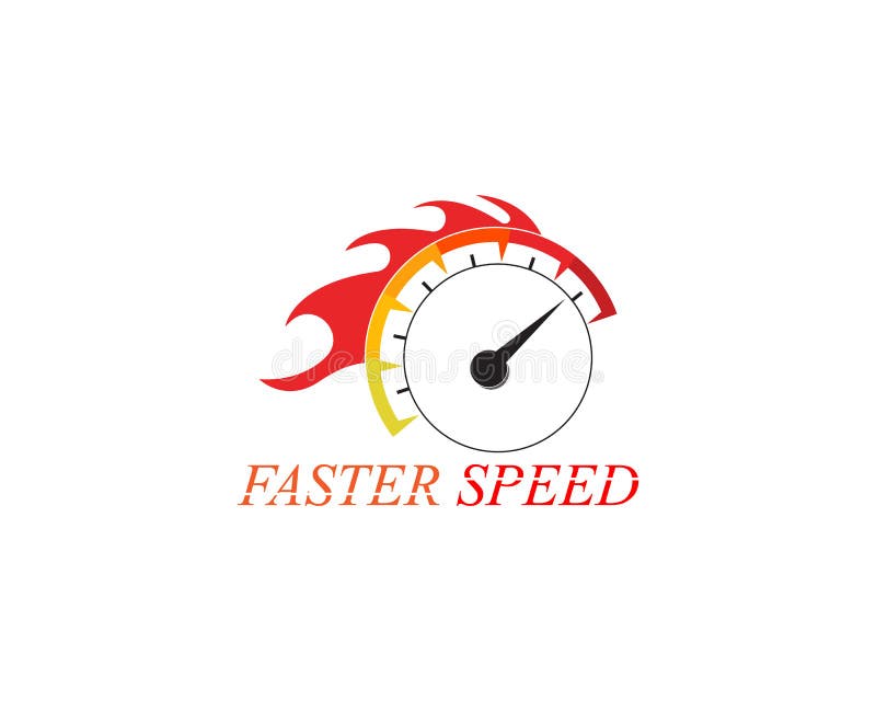 Faster Speed Car Logo Template Vector Illustration Stock Illustration ...