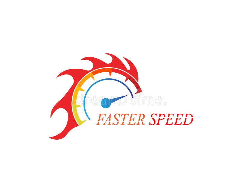 Faster Speed Car Logo Template Vector Illustration Stock Illustration ...