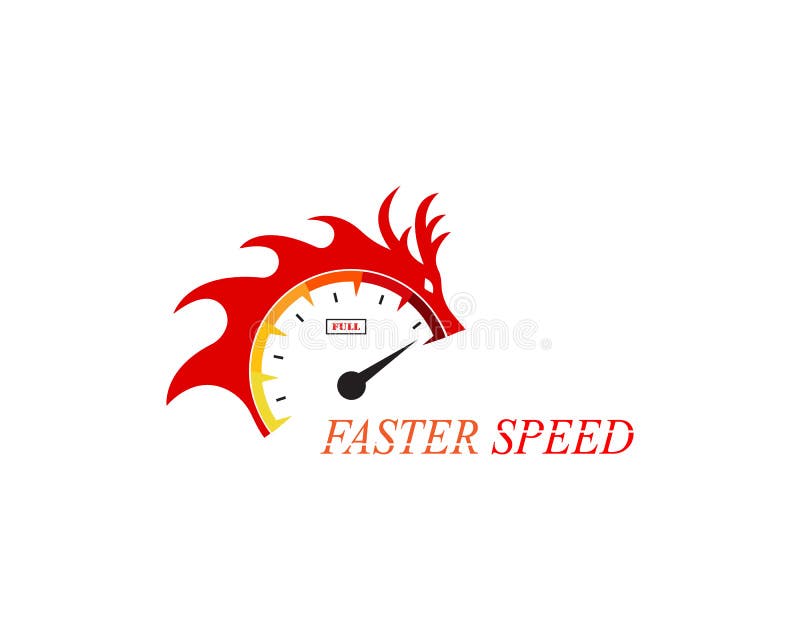 Faster Speed Car Logo Template Vector Illustration Stock Illustration ...