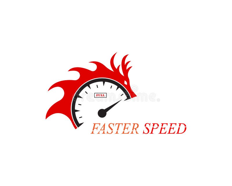 Faster Speed Car Logo Template Vector Illustration Stock Illustration ...
