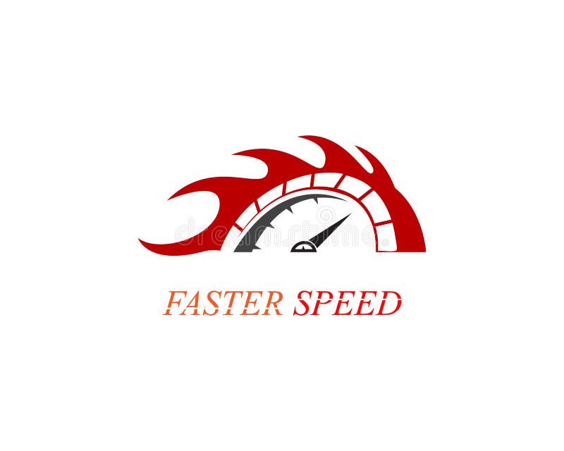 Faster Speed Car Logo Template Vector Illustration Stock Illustration ...