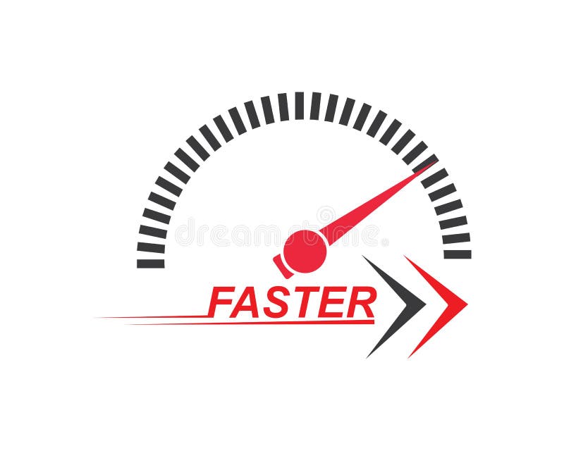 Faster Speed Logo Icon of Automotive Racing Concept Stock Vector ...