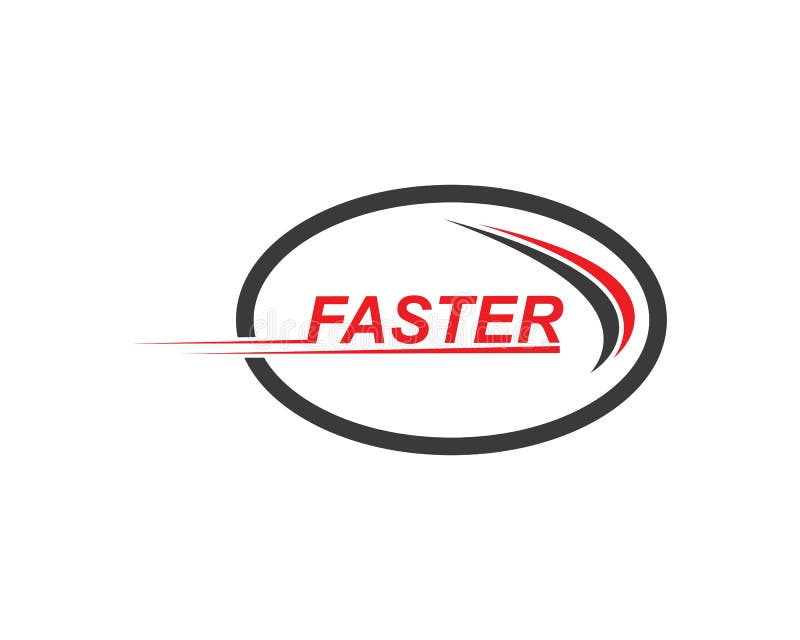 Faster Speed Logo Icon of Automotive Racing Concept Stock Vector ...