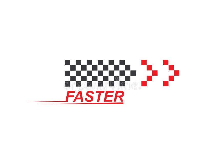 Faster Speed Logo Icon of Automotive Racing Concept Stock Vector ...