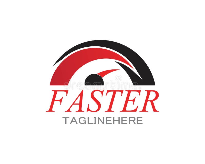 Faster speed logo template stock vector. Illustration of speed - 132886983