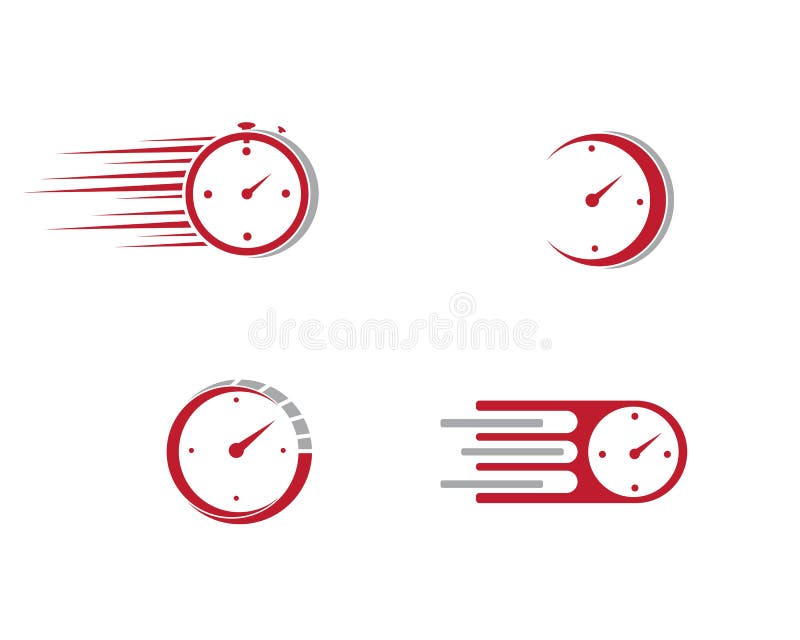 Faster and Speed Logo Template Vector Icon Illustration Stock Vector ...