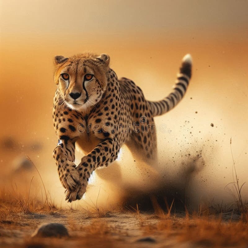 The Speed of the Wild stock illustration. Illustration of agility ...