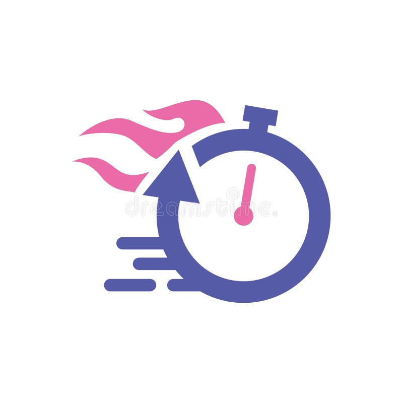 Fastest Time. Vector Illustration Decorative Design Stock Vector ...