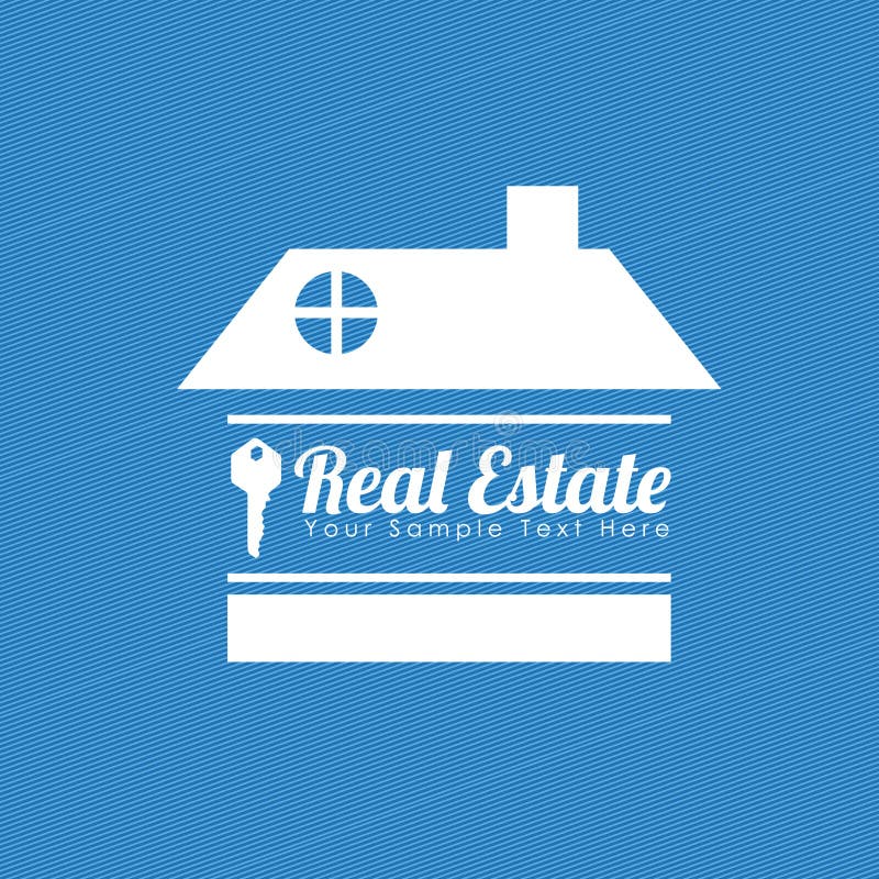 Fastighets- och husikoner vektor illustrationer. Illustration av ...