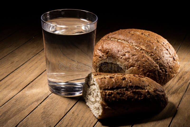 Fasting for Bread and Water Stock Photo - Image of catholic, food: 93584796