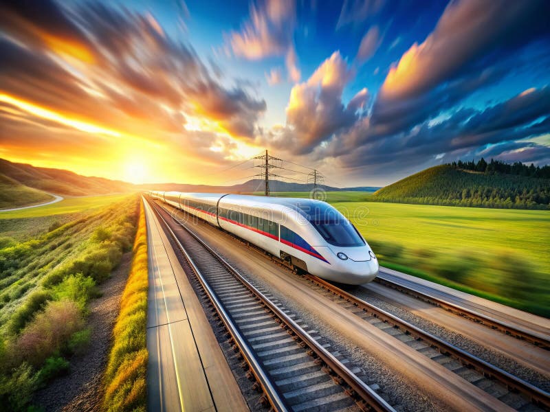 FastPaced Rail Travel Capturing the Dynamic Motion of a Modern ...