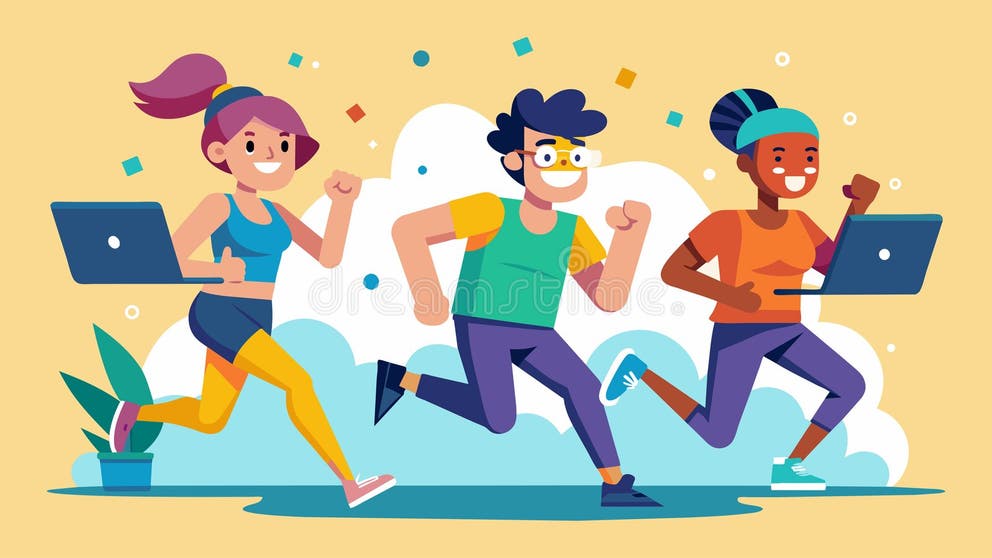 A Fastpaced Virtual Aerobics Class Where Avatars are Sweating and ...