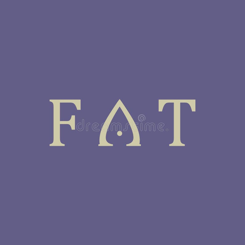 Fat Word Logo, Wordmark Logo Stock Vector - Illustration of logo ...