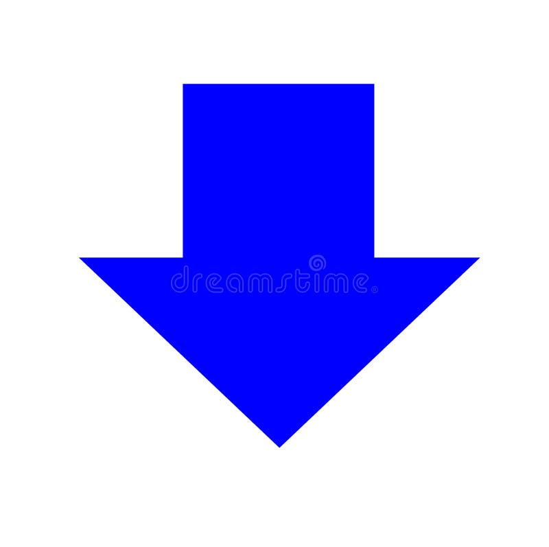 Blue Arrows Pointing Down